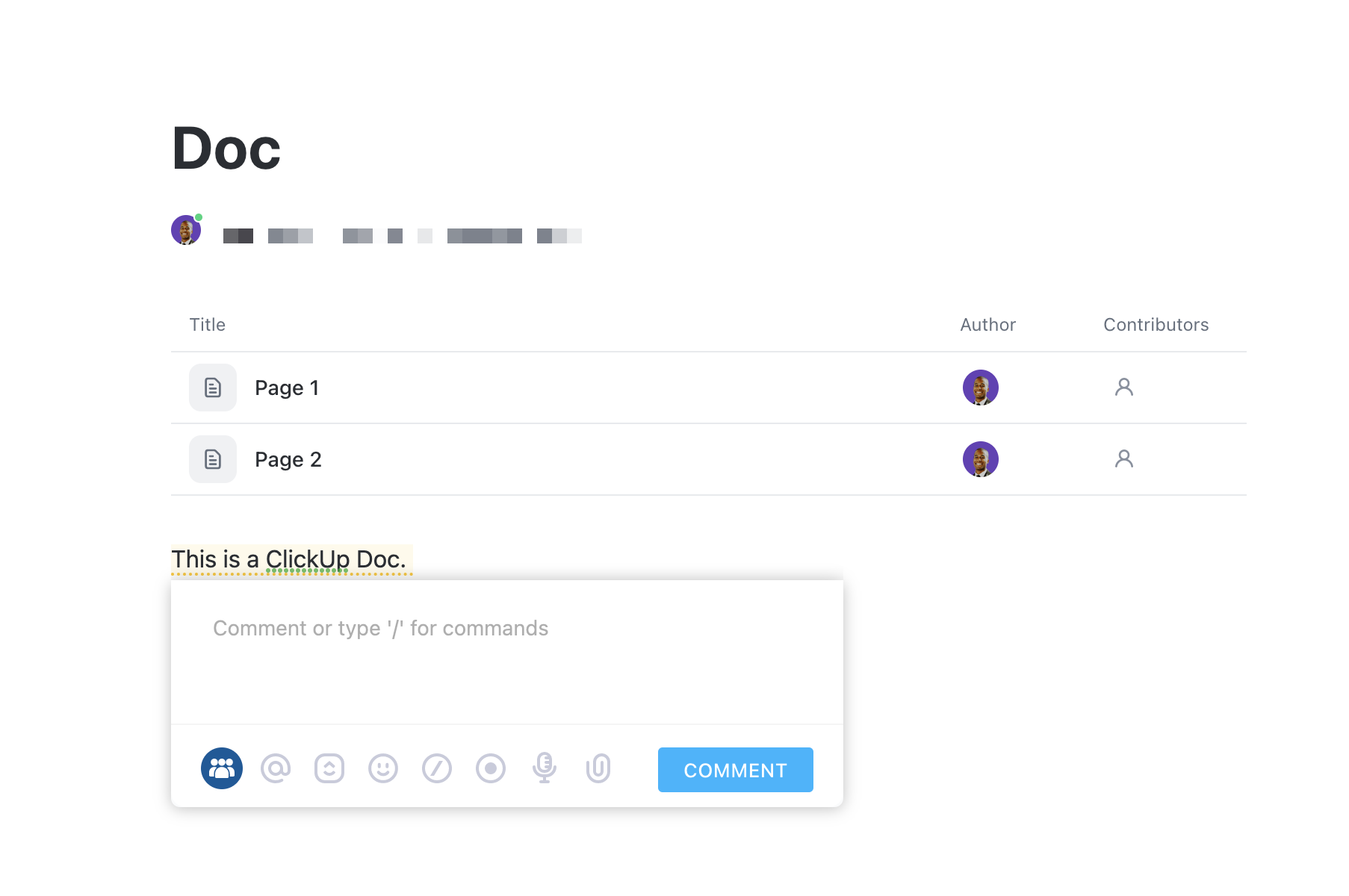 Docs Overview ClickUp Help