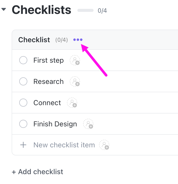 Use Task Checklists ClickUp Help
