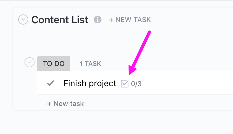 Use Task Checklists ClickUp Help
