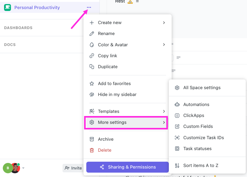Create and edit Spaces – ClickUp Help