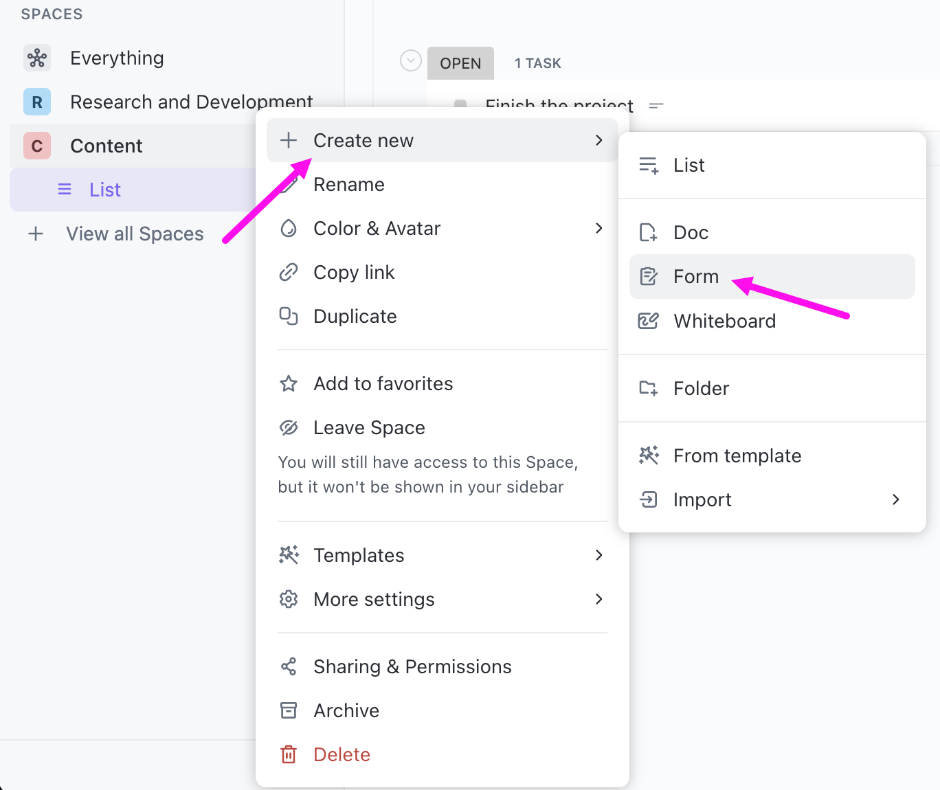 Form View ClickUp Help
