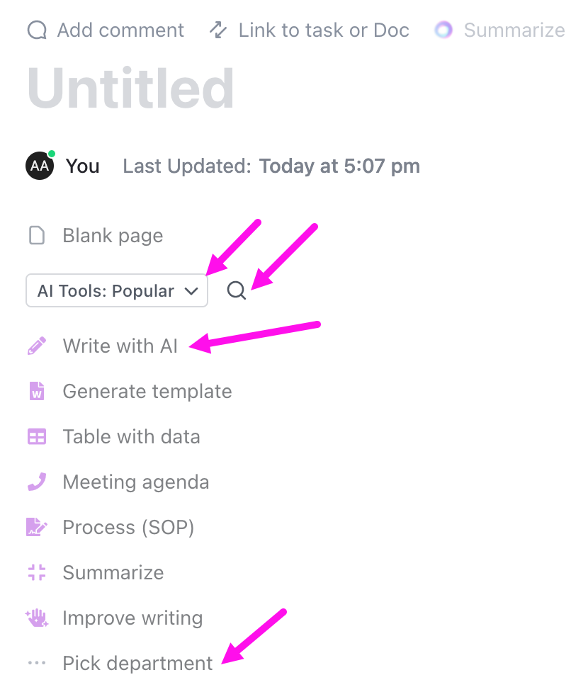 Intro to Docs – ClickUp Help
