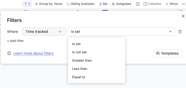 Use views for time reporting – ClickUp Help