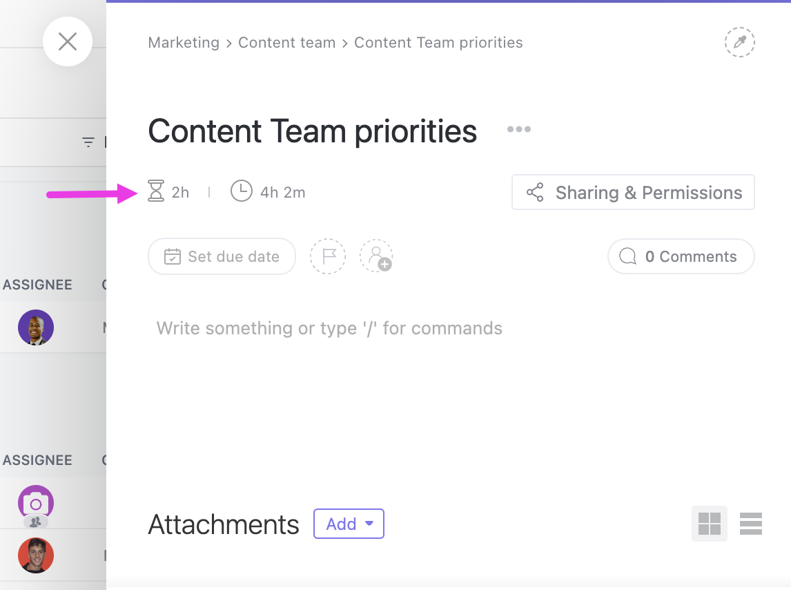 Rollup time tracking data in Lists and tasks – ClickUp Help