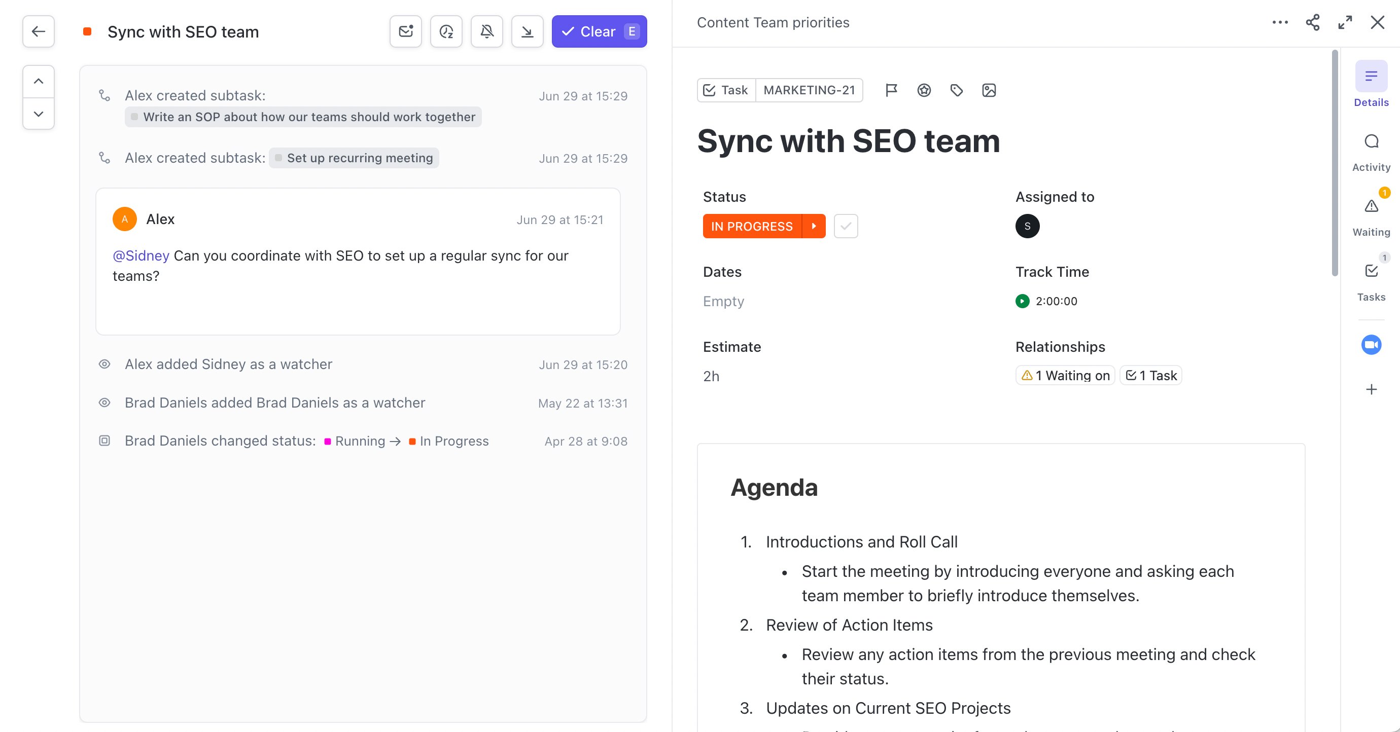 Intro to Inbox – ClickUp Help