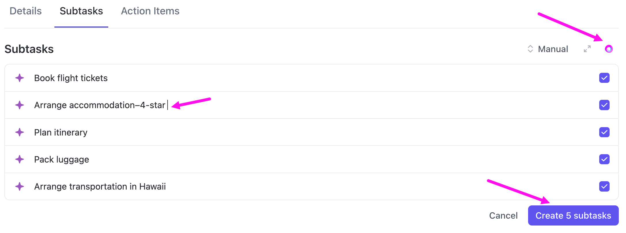 Intro to subtasks – ClickUp Help