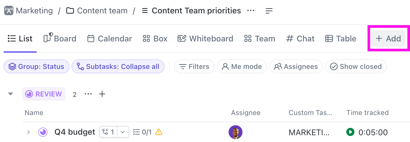 Intro to Activity view – ClickUp Help