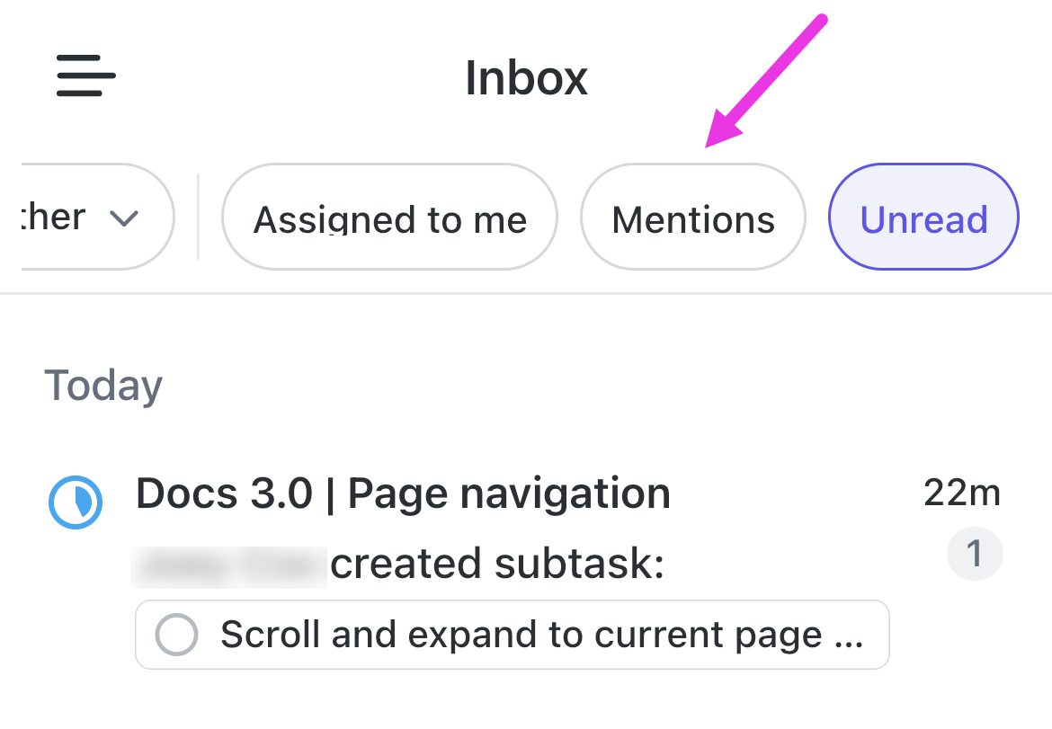 Intro to Inbox on mobile – ClickUp Help