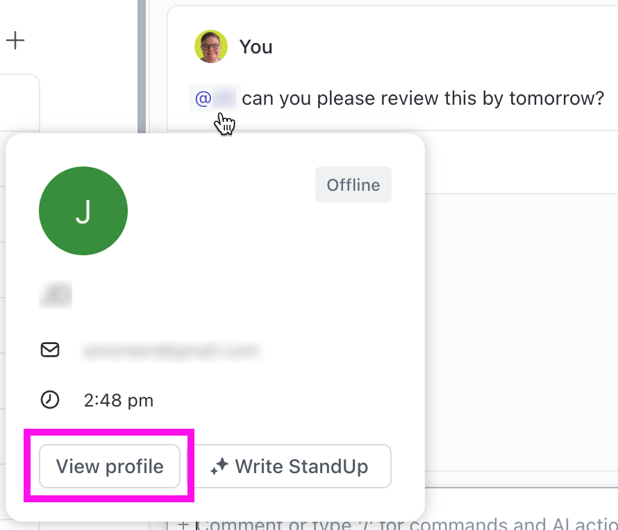 Intro to Profiles – ClickUp Help