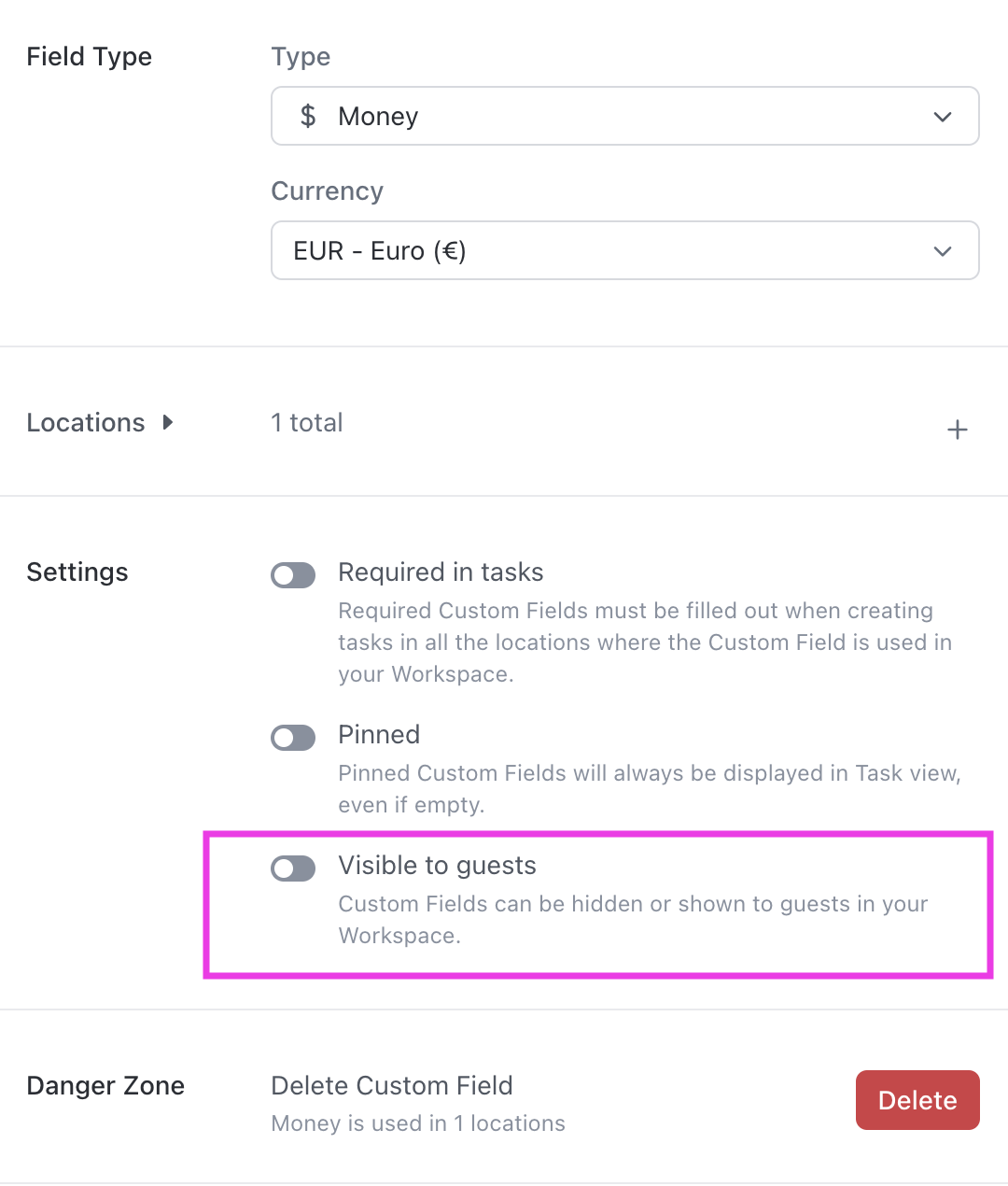 Manage Custom Fields Clickup Help 