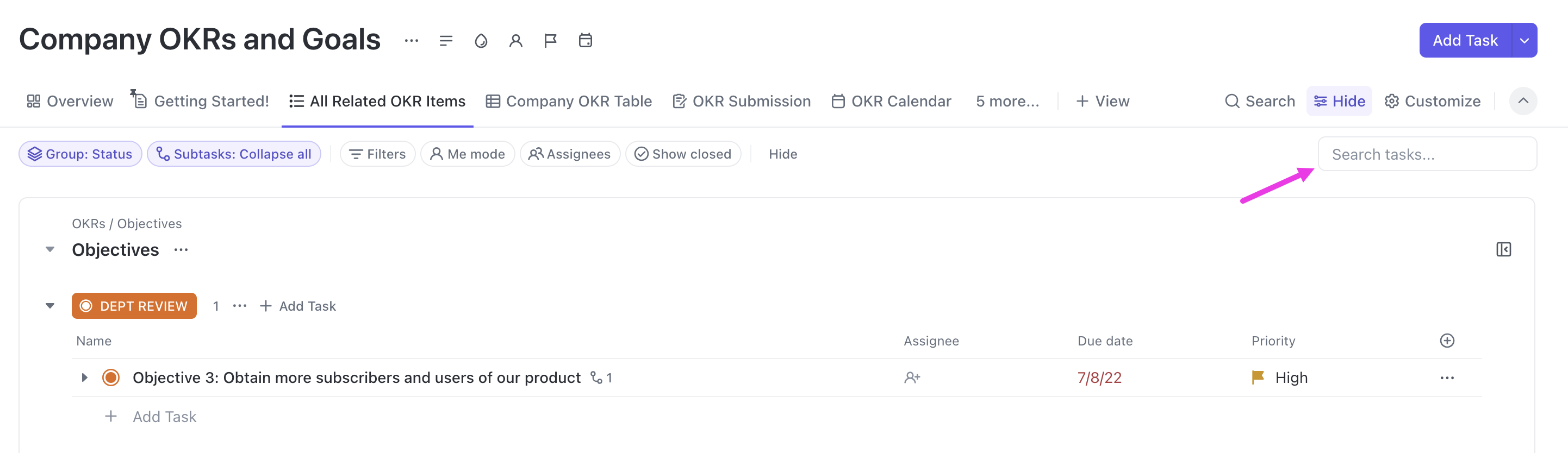 Search, sort, and filter tasks by Custom Fields – ClickUp Help