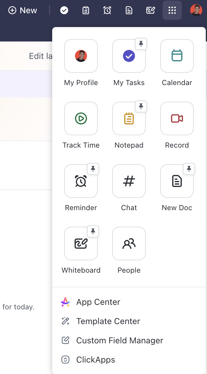 Intro to the toolbar – ClickUp Help
