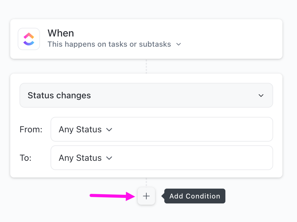 Use Automation Conditions Clickup Help