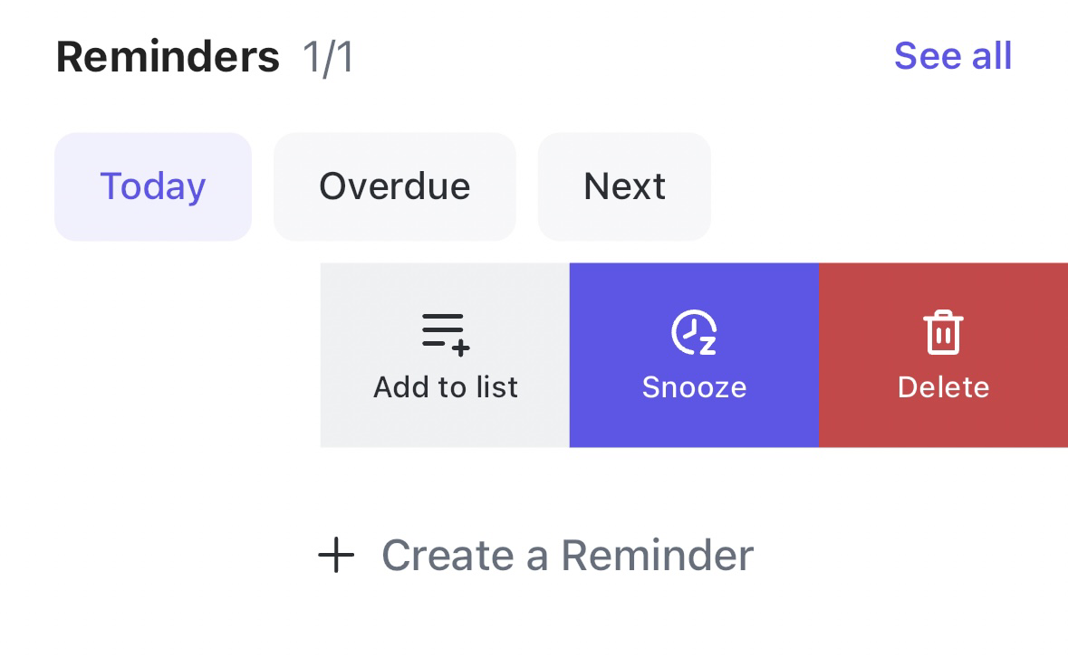Create reminders on mobile – ClickUp Help