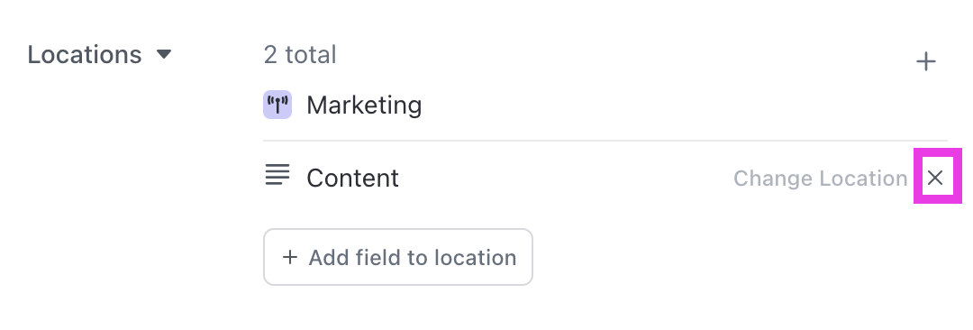 Remove or delete Custom Fields – ClickUp Help