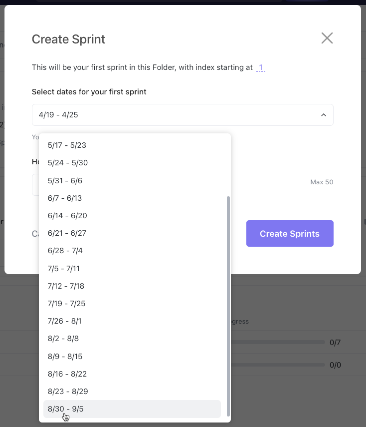 Add Sprints and tasks to a Sprint Folder – ClickUp Help