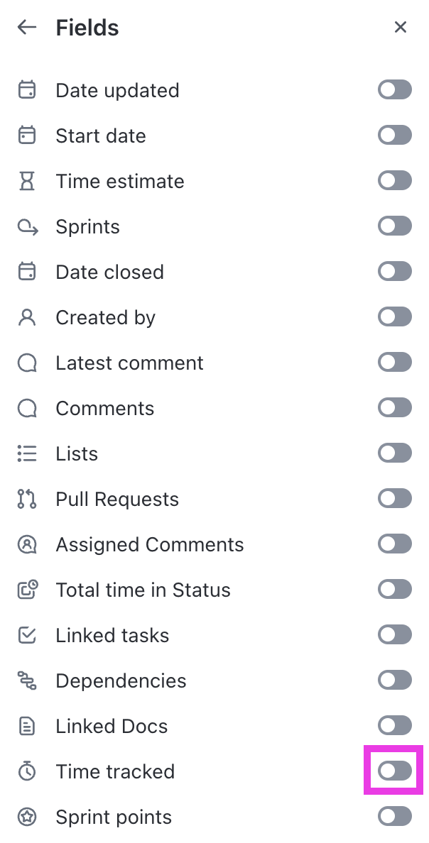 Use views for time reporting – ClickUp Help