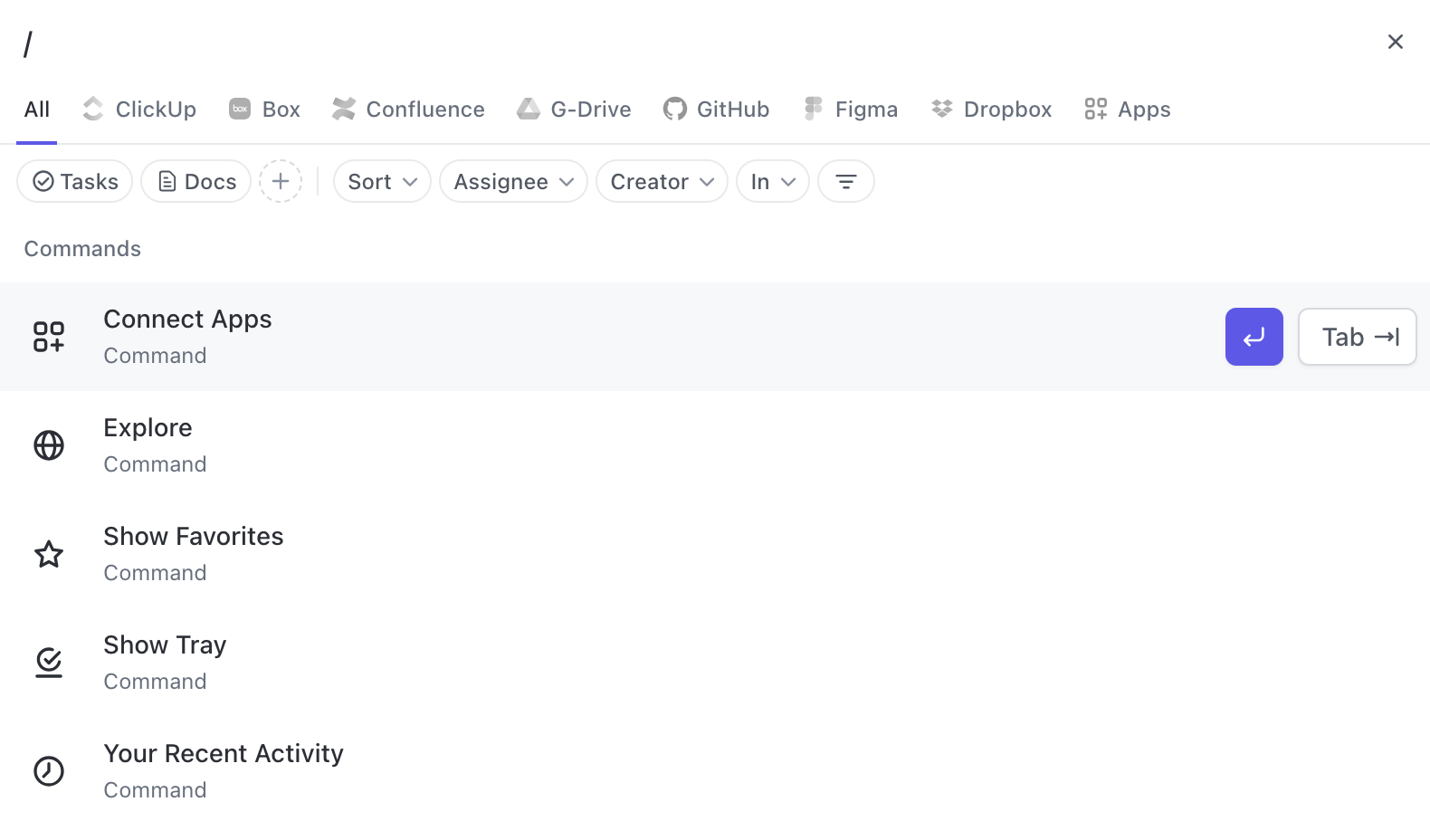 Intro to the Command Center – ClickUp Help
