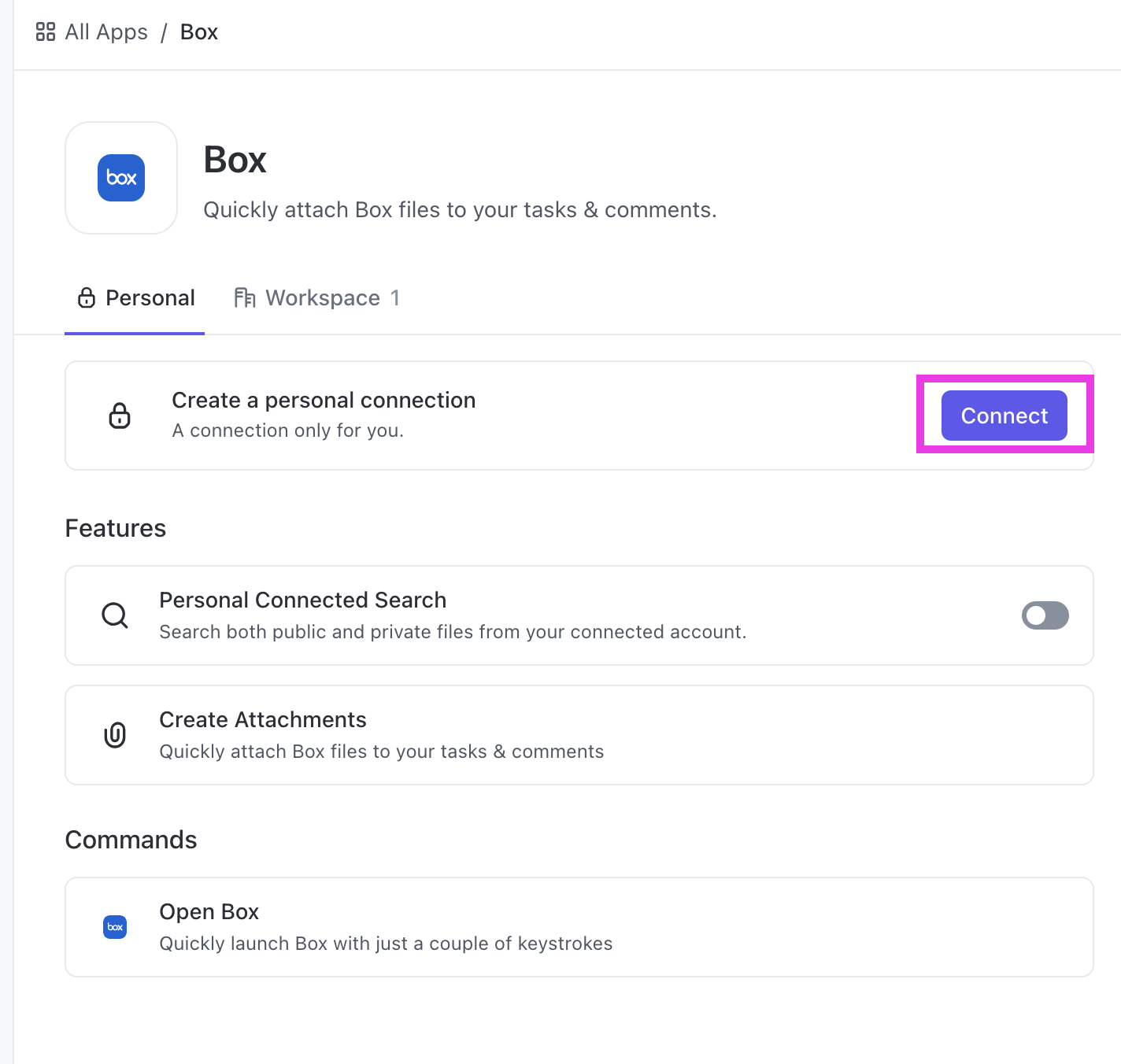 Box integration – ClickUp Help