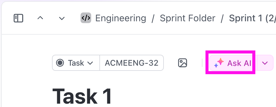 Manage tasks with ClickUp AI – ClickUp Help