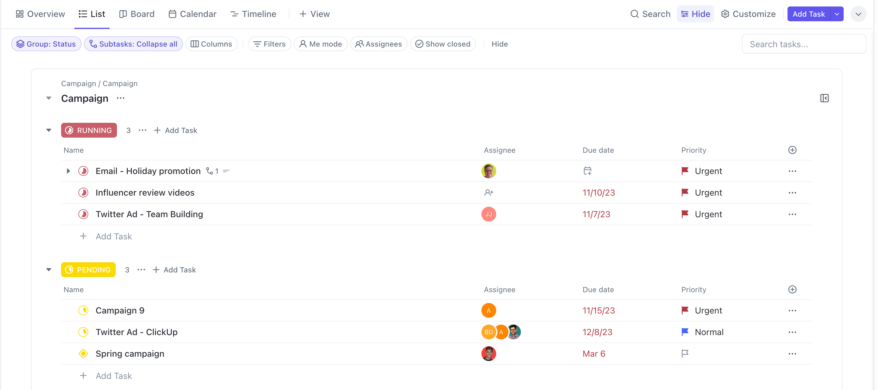 Customizable ClickUp features – ClickUp Help