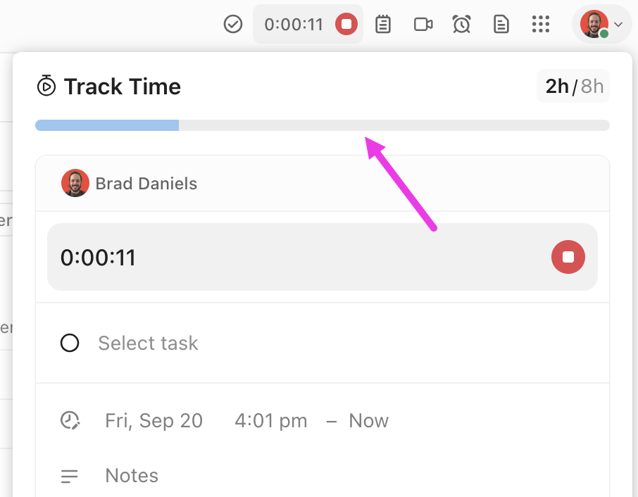 Intro to time tracking – ClickUp Help