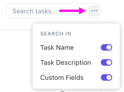 Search, sort, and filter tasks by Custom Fields – ClickUp Help