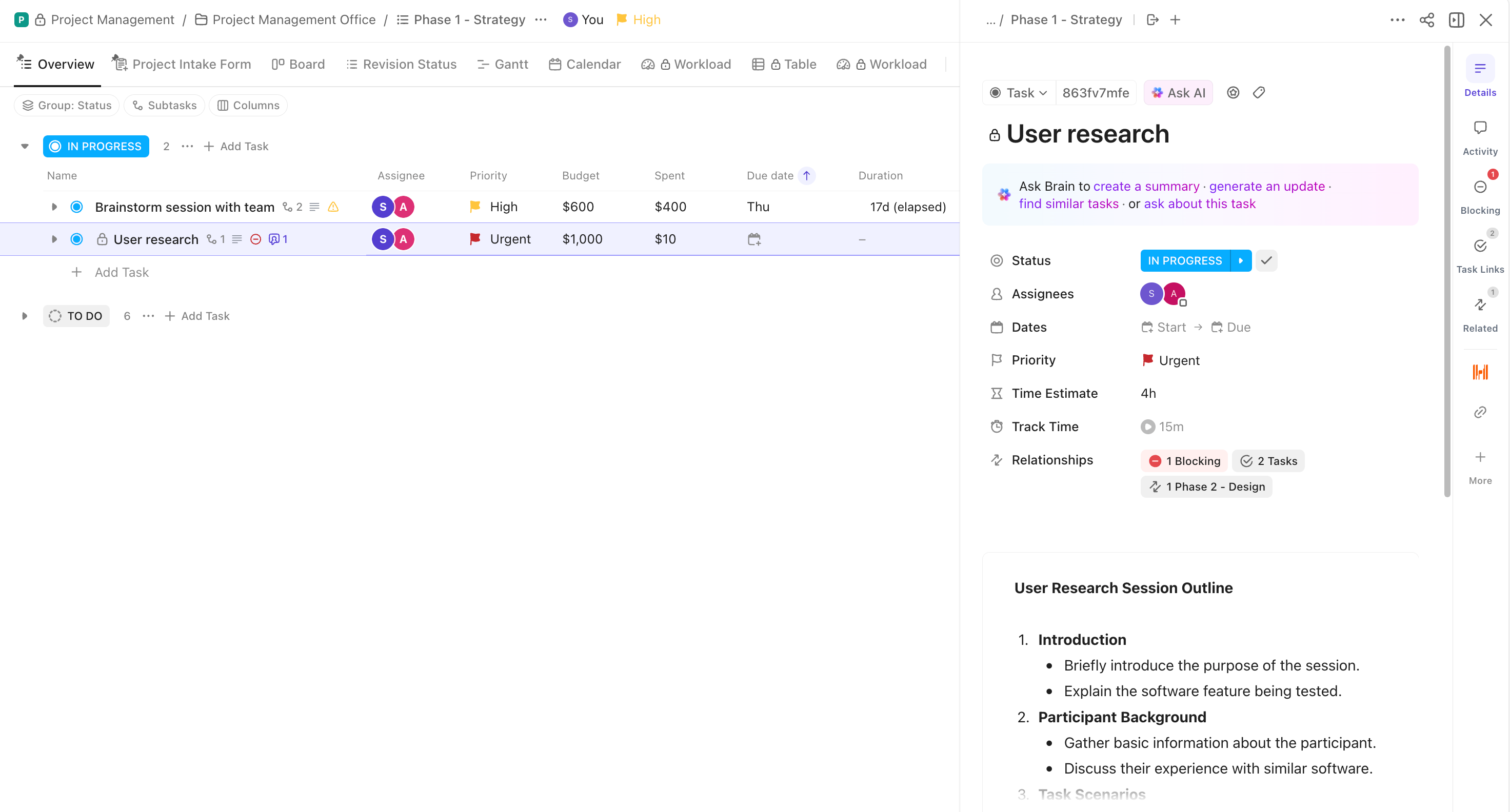 Task layouts – ClickUp Help
