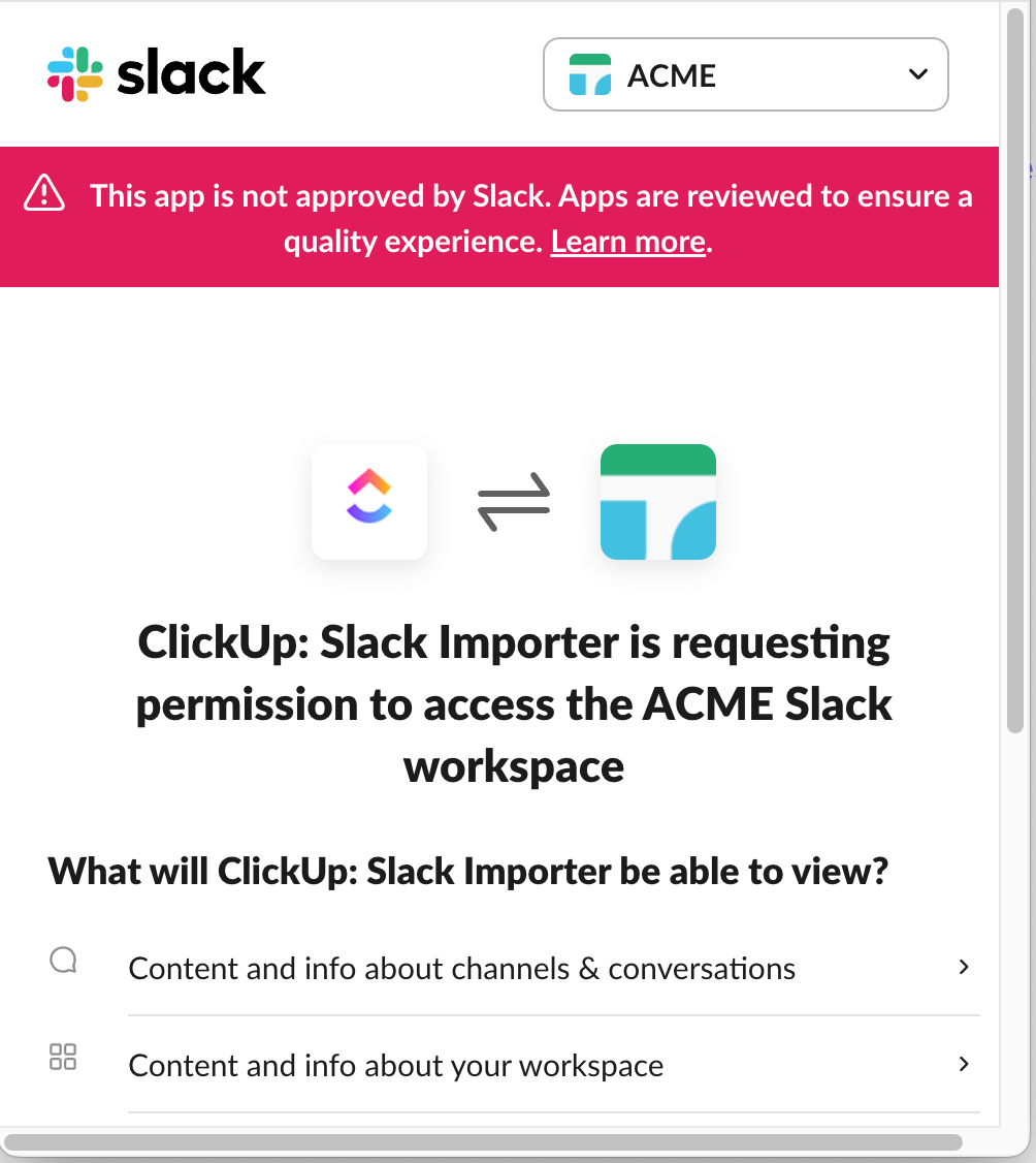 Import from Slack – ClickUp Help