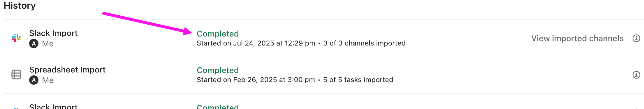 Import from Slack – ClickUp Help
