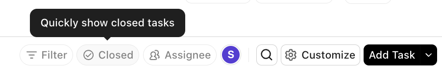 Show subtasks and closed tasks in your Personal List – ClickUp Help
