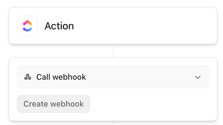 Create a task webhook Automation – ClickUp Help