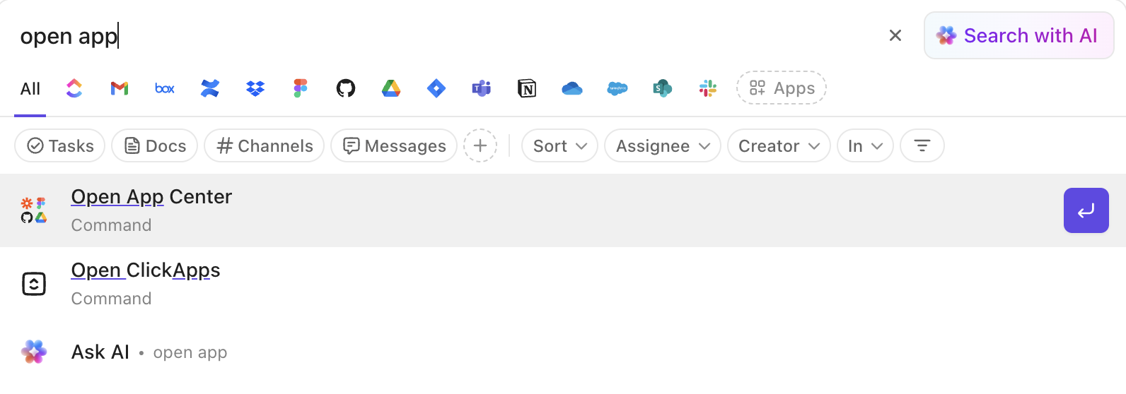 Intro to the App Center – ClickUp Help