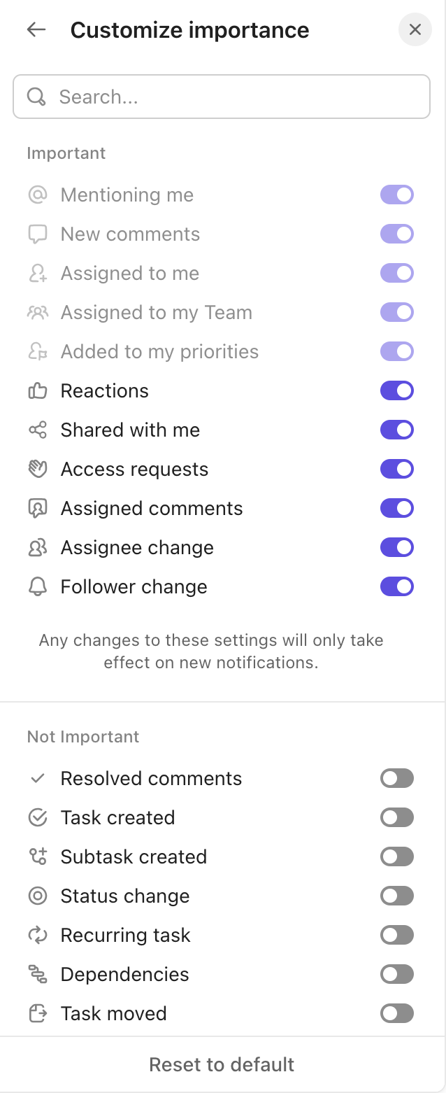 Customize your Inbox – ClickUp Help