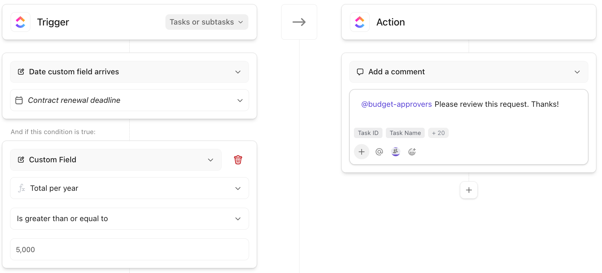 Apply an Automation to a specific task – ClickUp Help