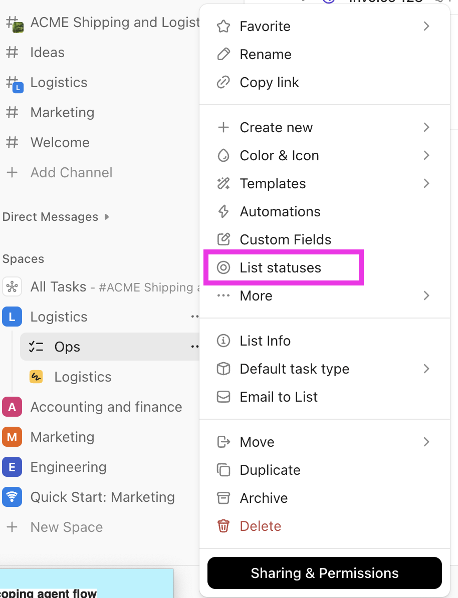 Edit task statuses – ClickUp Help