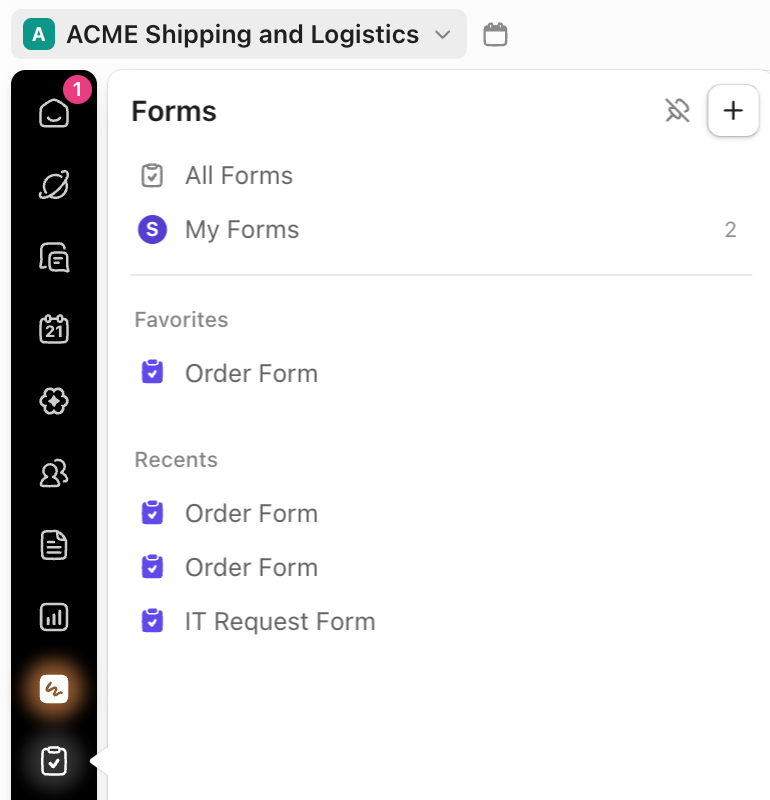 Forms Hub – ClickUp Help