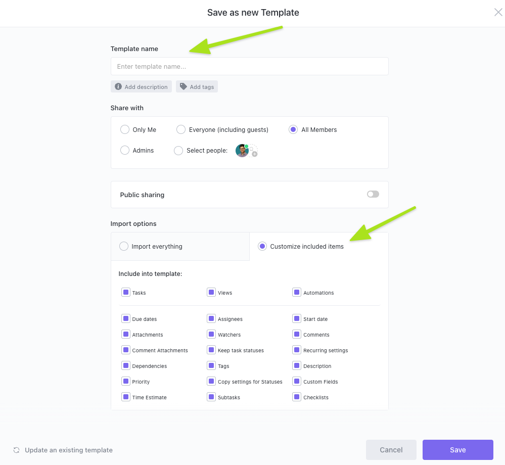 List Templates ClickUp Help