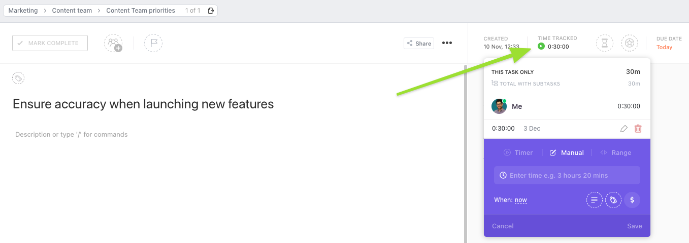 Time Tracking Overview ClickUp Help