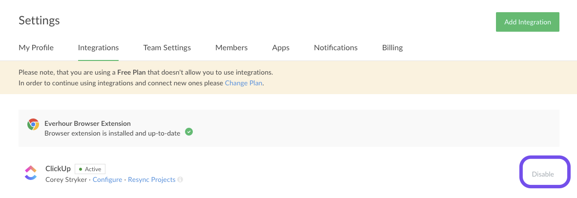 Everhour integration – ClickUp Help