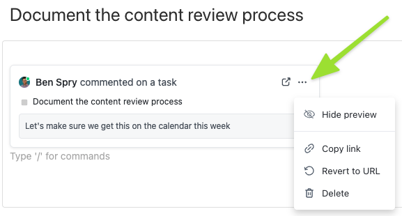 Intro to comments – ClickUp Help