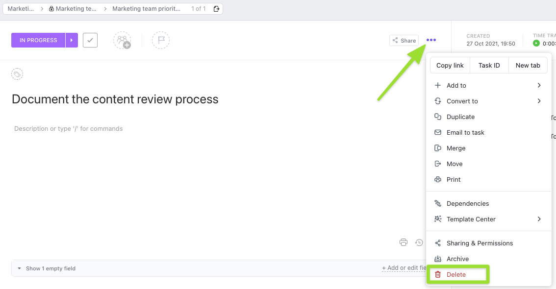 Delete A Task ClickUp Help