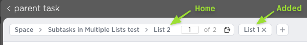 Subtasks in Multiple Lists FAQ – ClickUp Help