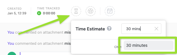 Set Time Estimates ClickUp Help