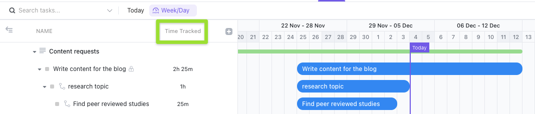 Time Tracking Rollup – ClickUp Help
