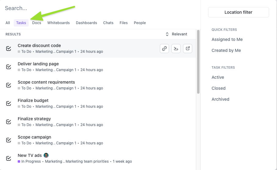 How Do I View All Tasks I ve Recently Interacted With ClickUp Help