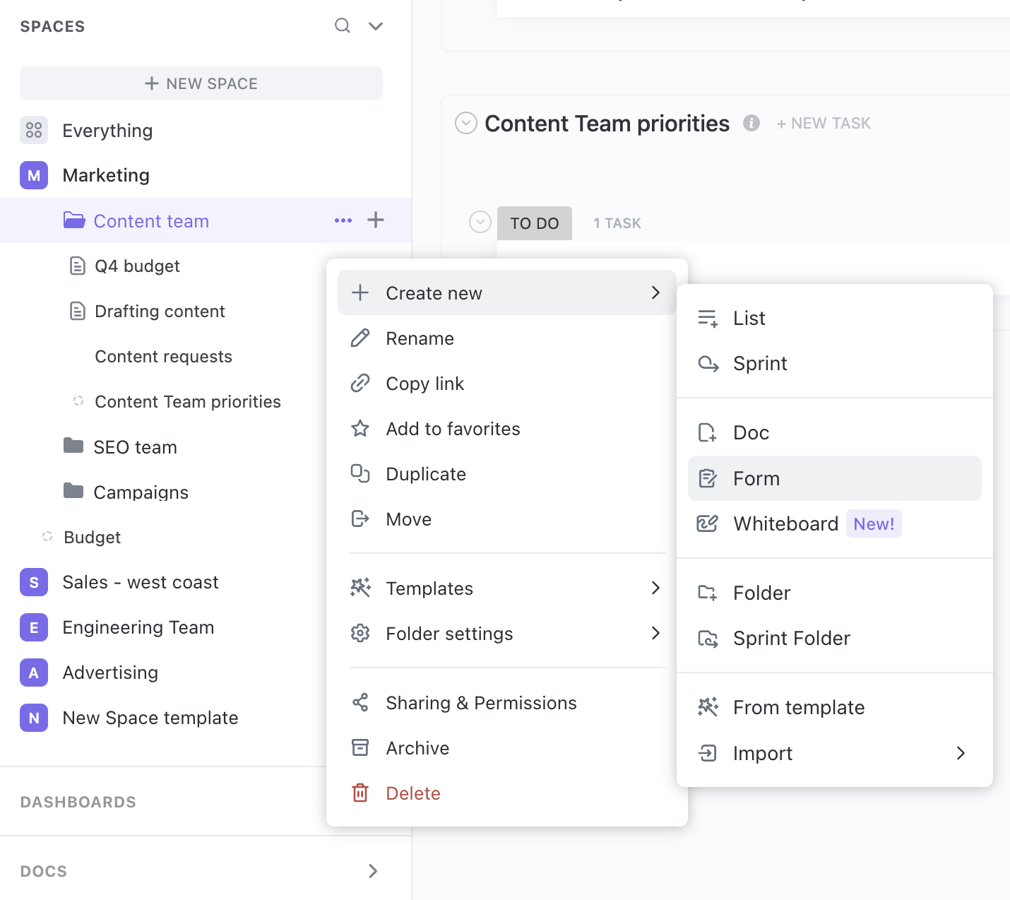 Form View ClickUp Help