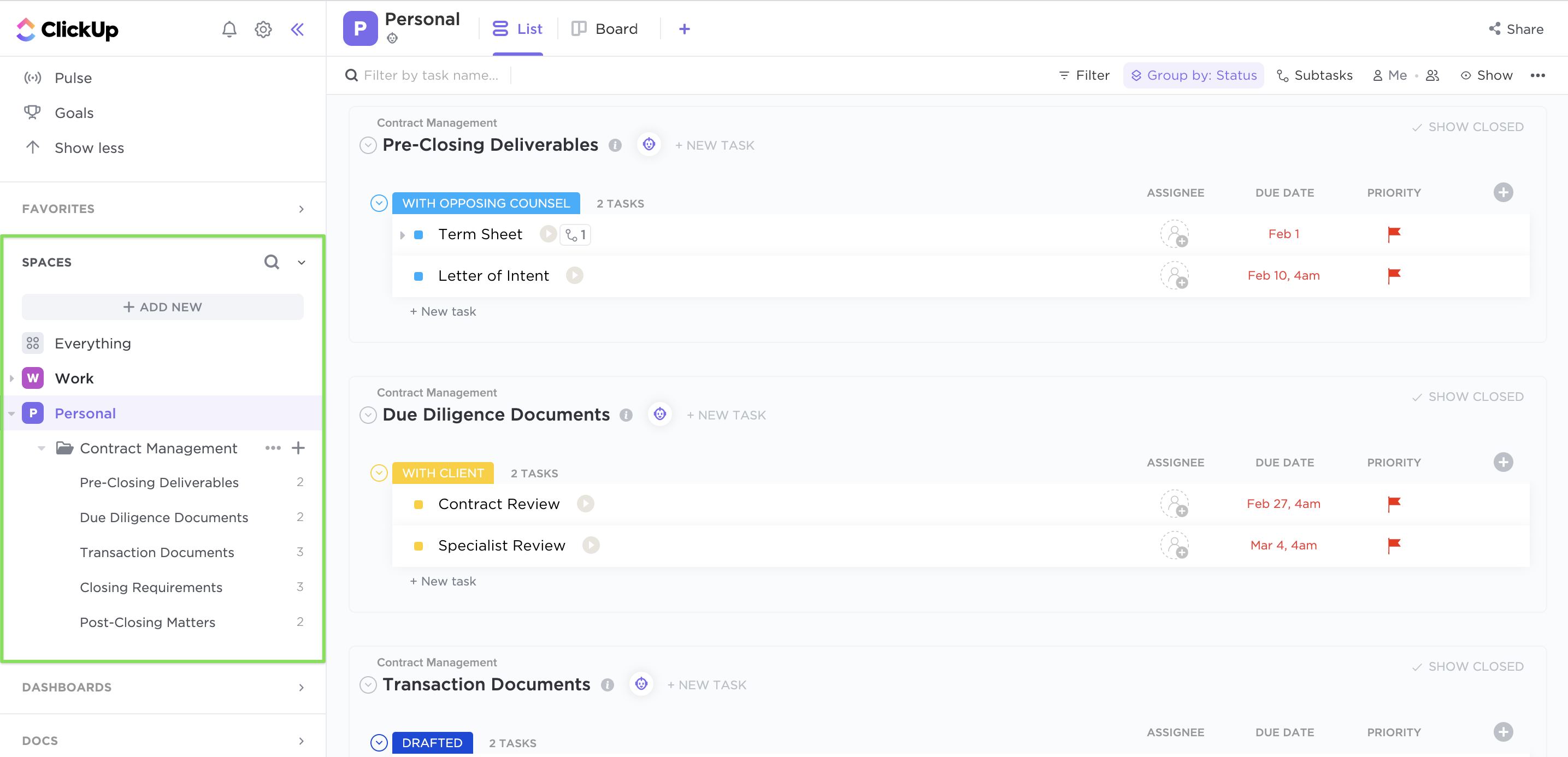 View All Your Tasks ClickUp Help