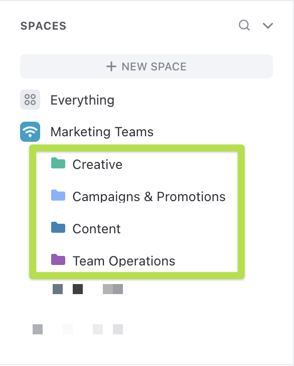 Organize your Workspace Hierarchy for marketing teams – ClickUp Help