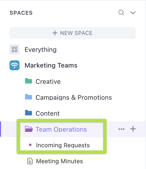 Organize your Workspace Hierarchy for marketing teams – ClickUp Help